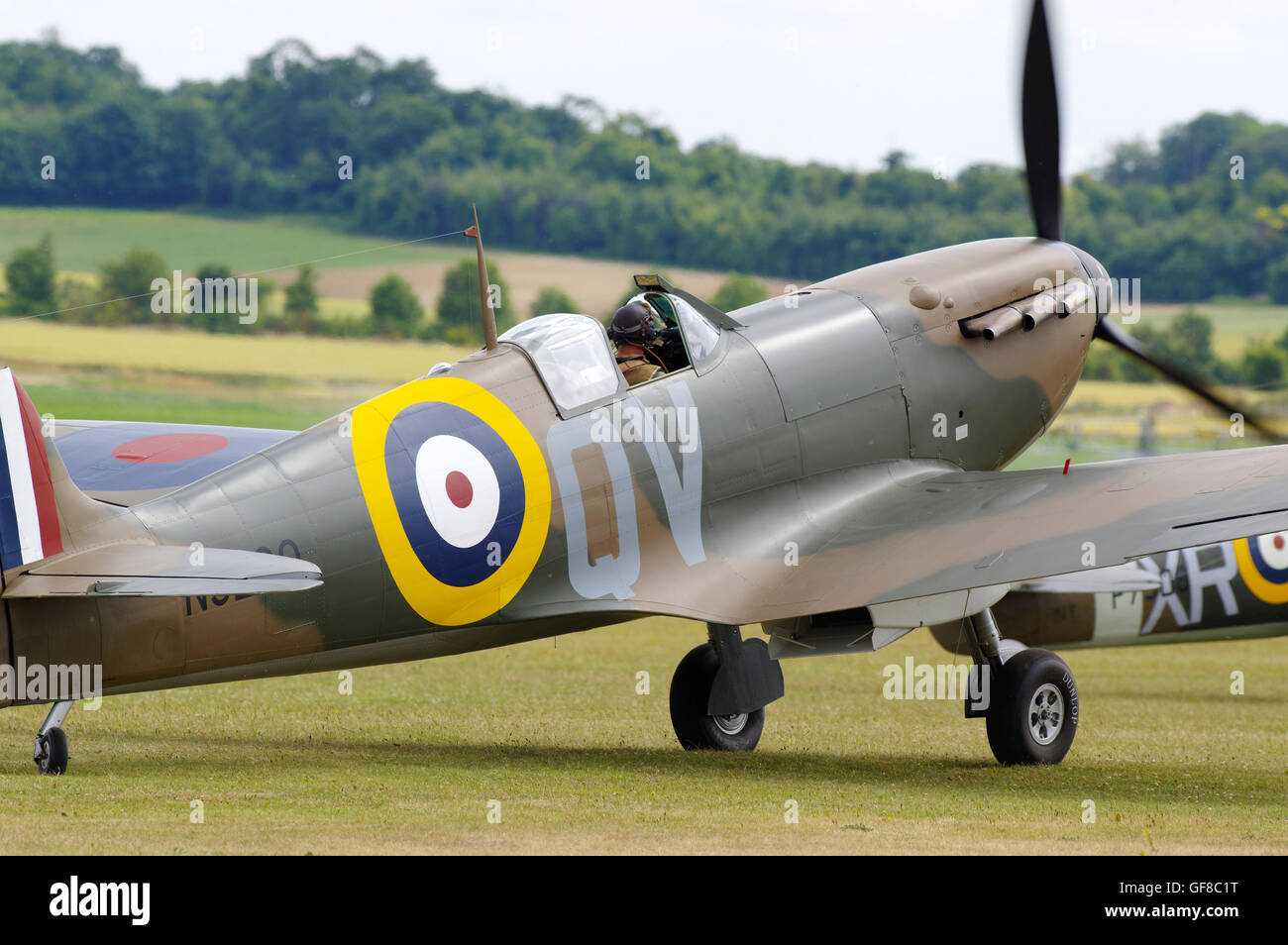 Vickers Supermarine Spitfire N3200, at Duxford Stock Photo - Alamy
