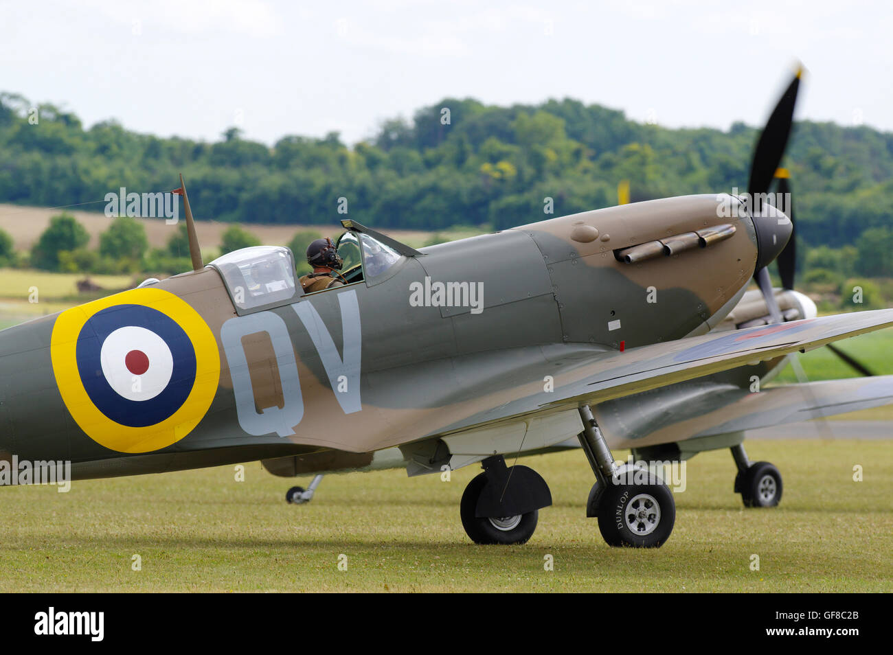 Vickers Supermarine Spitfire N3200, at Duxford Stock Photo - Alamy