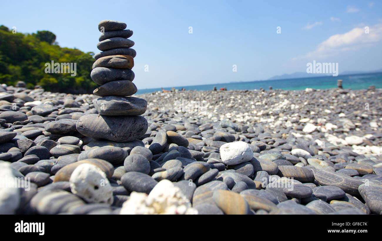 Pebble Rock Beach,Thailand Stock Photo - Alamy