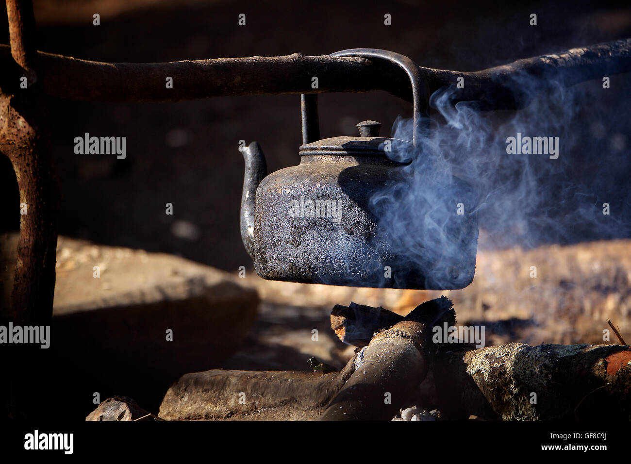 Old style Kettle,Make coffee in the morning Stock Photo - Alamy