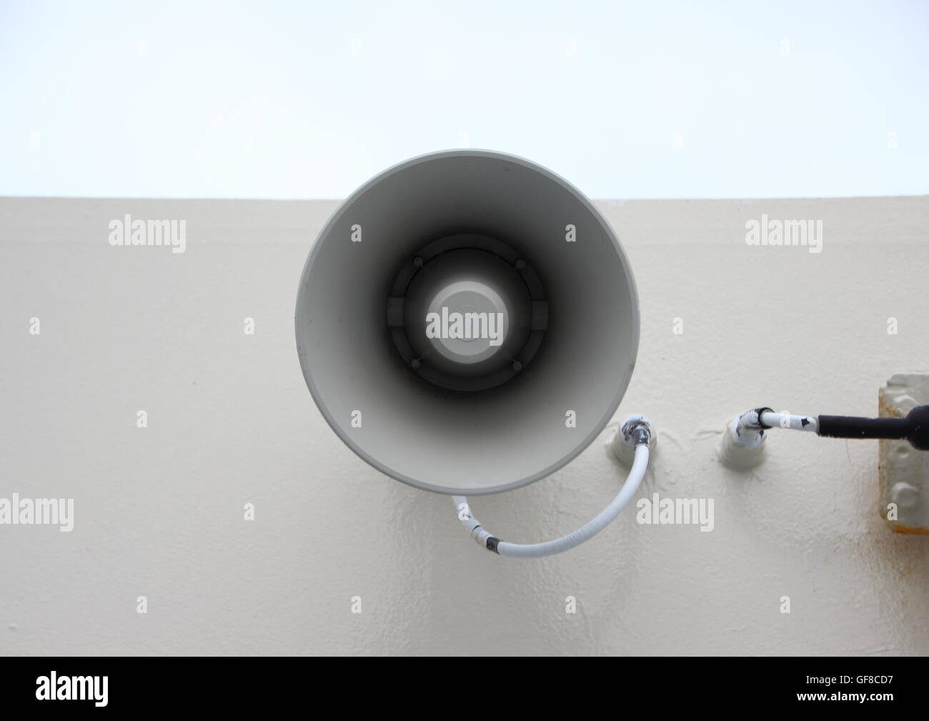 Isolated Megaphone Loudspeaker on Ship as Emergency Communication Stock ...