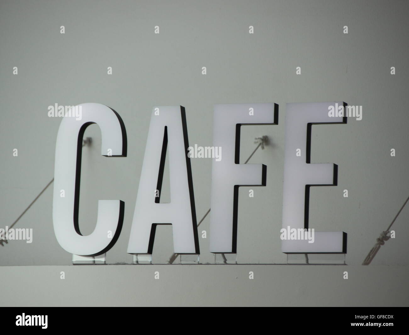 Cafe sign letters hi-res stock photography and images - Alamy