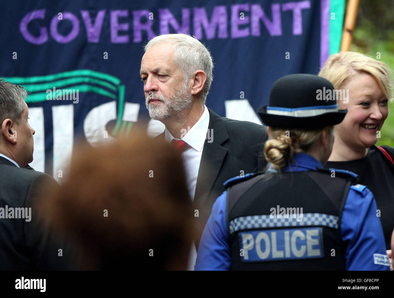 Arrives at miners hall in durham for his funeral service hi-res stock ...