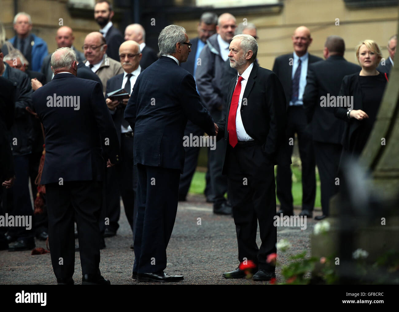 Labour Party leader Jeremy Corbyn arrives at Miners' Hall in Durham for ...