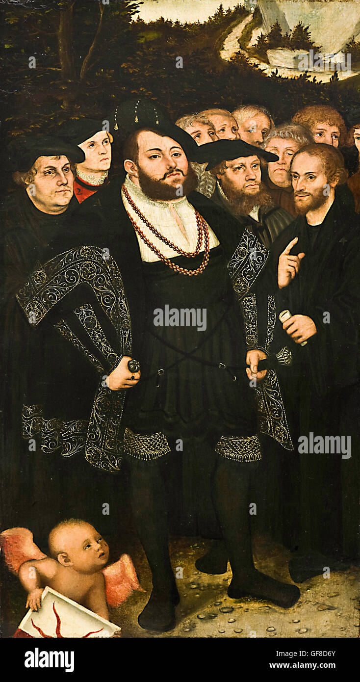 Lucas Cranach the Younger - Martin Luther and the Wittenberg Reformers ...