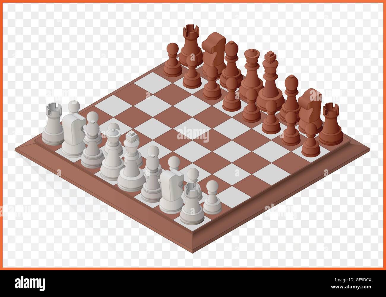 Isometric chess piece chessmen Stock Vector Image & Art - Alamy