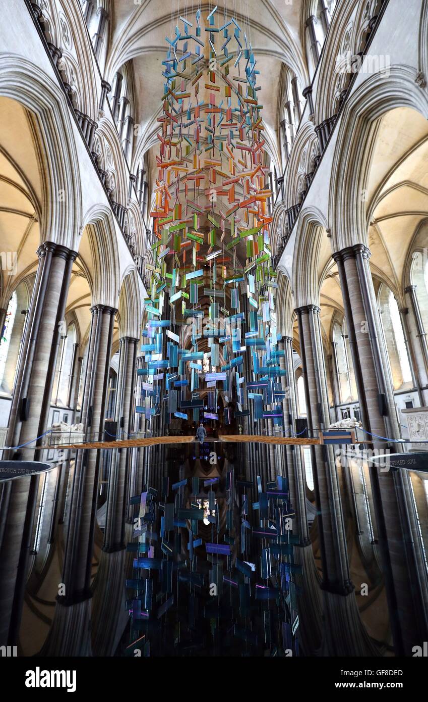 A general view of the exhibit 'Incandescent' by artist Amy Cushing ...