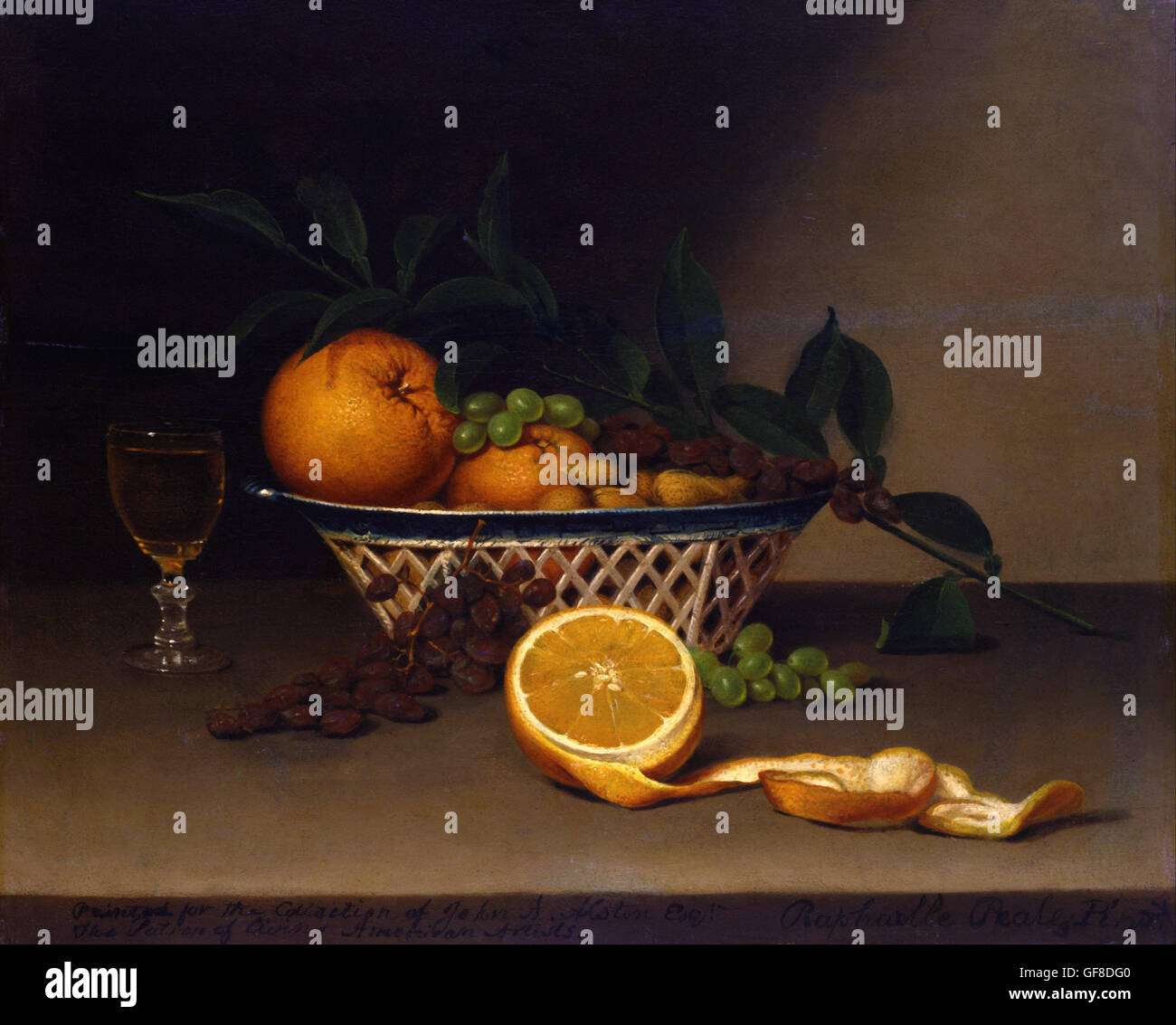 Raphaelle Peale - Still Life with Oranges Stock Photo - Alamy