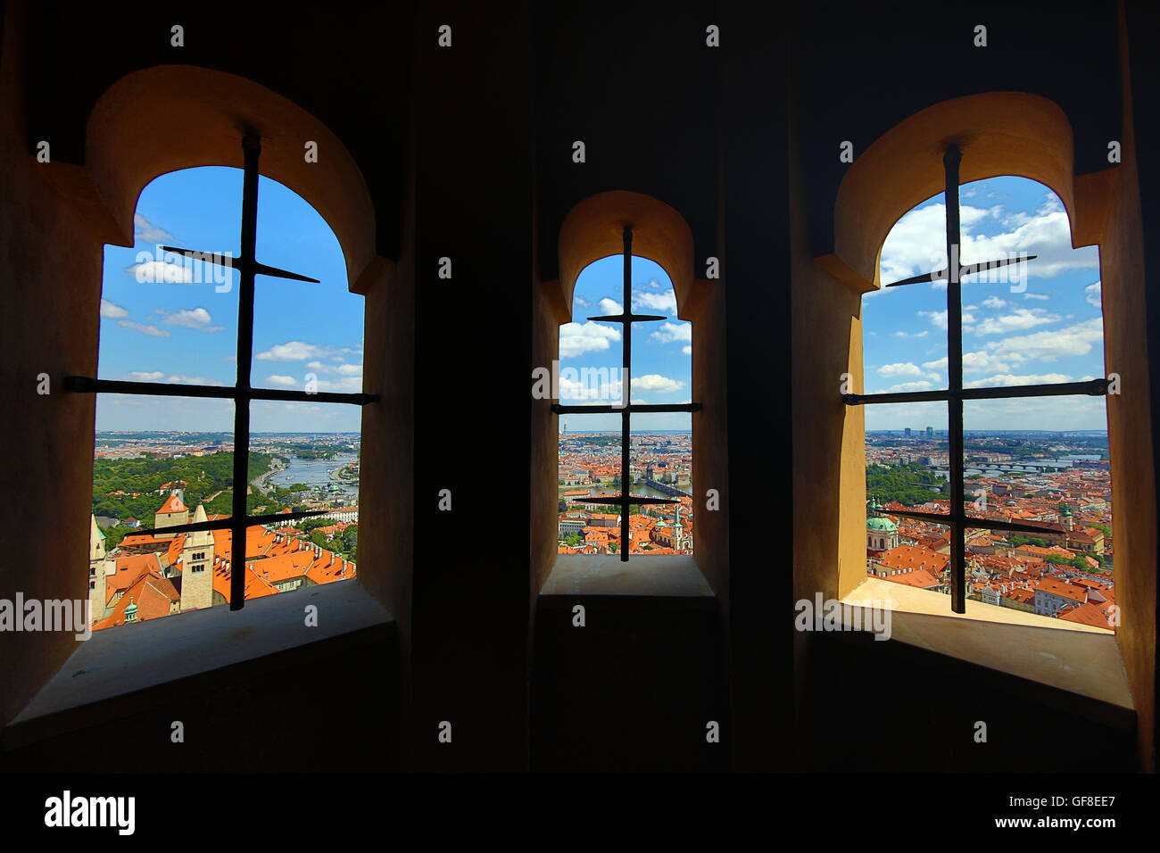 View through arched window hi-res stock photography and images - Alamy