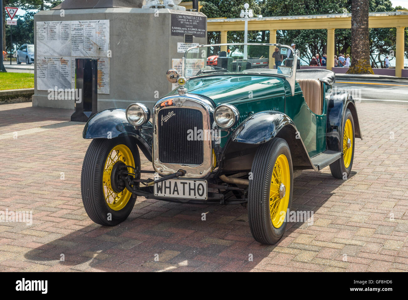 Classic 1935 vintage Austin Seven car parked on Marine Parade in the ...