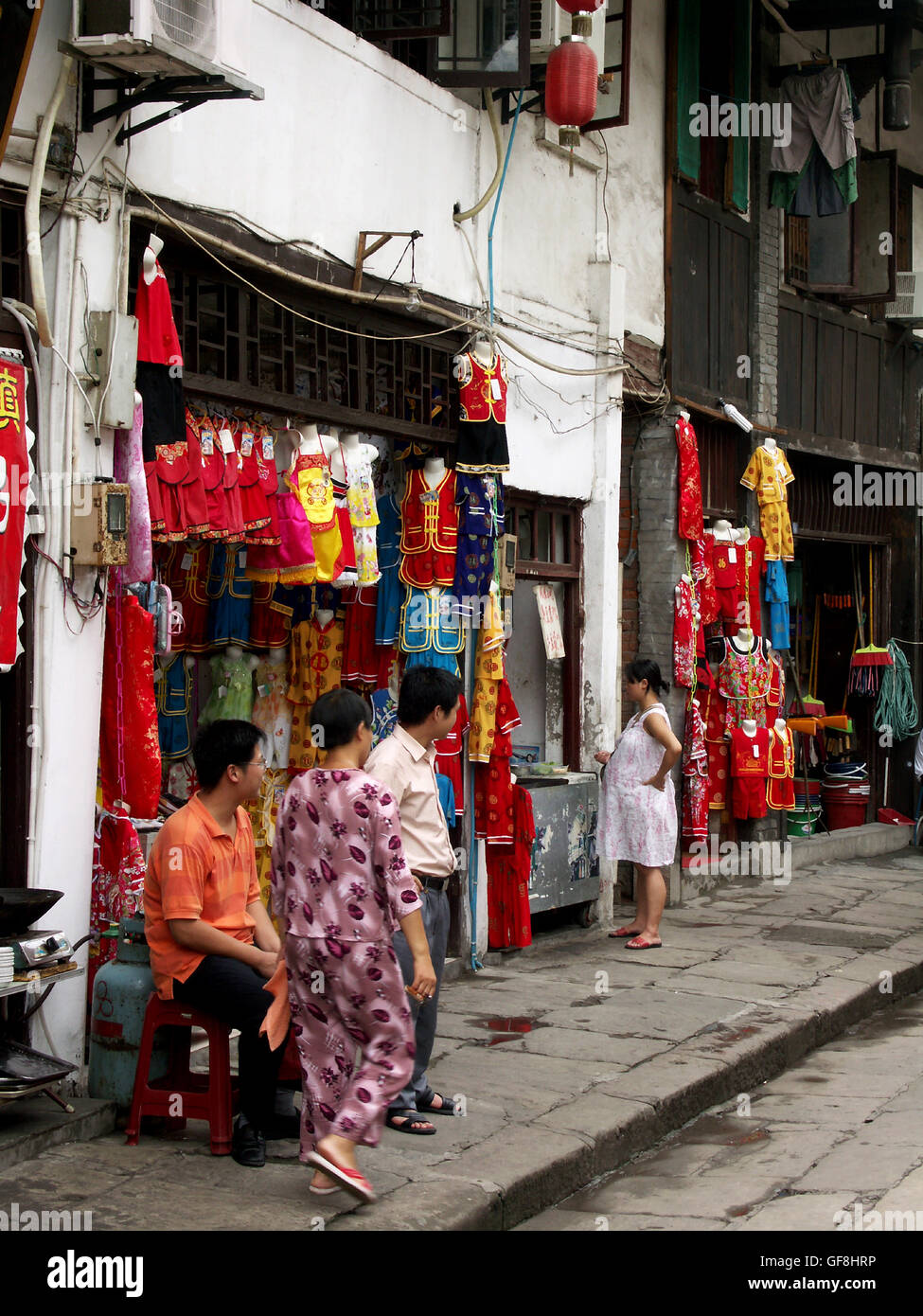 Souvenir shop in Ciqikou Ancient Town, a preserved part of old ...