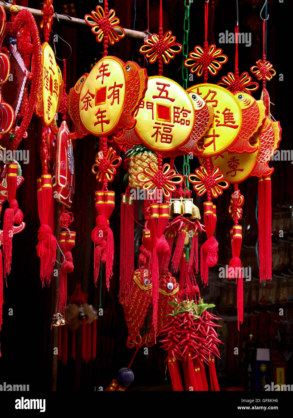 Souvenir shop in Ciqikou Ancient Town, a preserved part of old ...