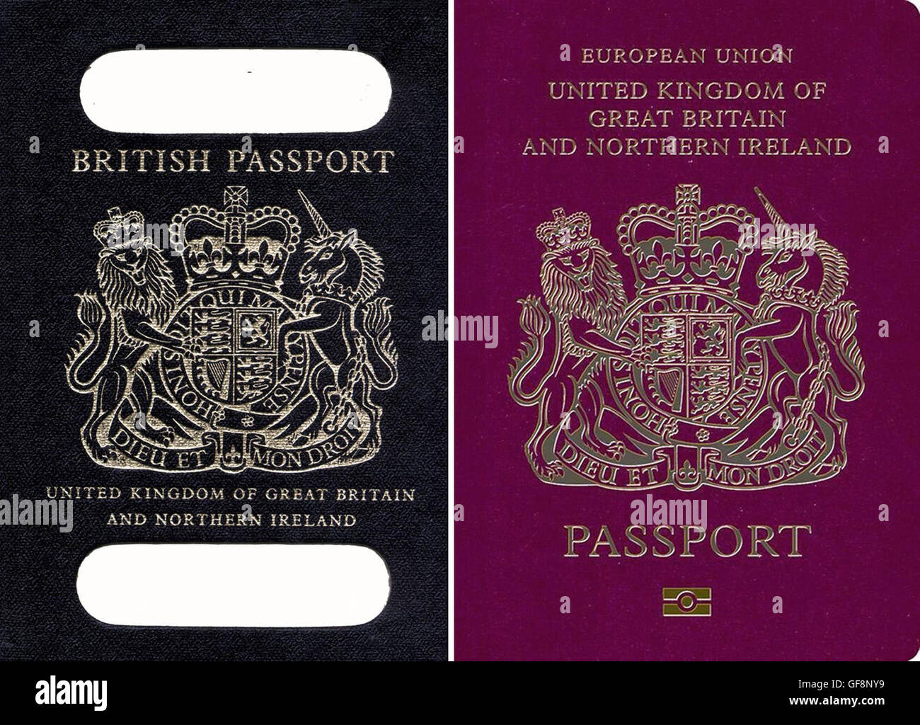 Old style uk passports hi-res stock photography and images - Alamy