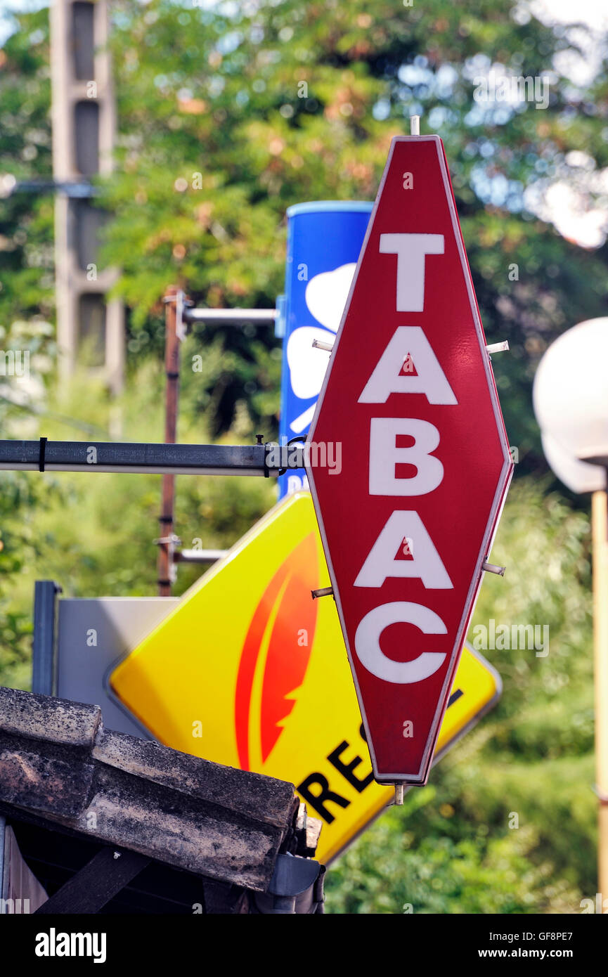 French sign of a tobacconist the French call carrot because of its ...