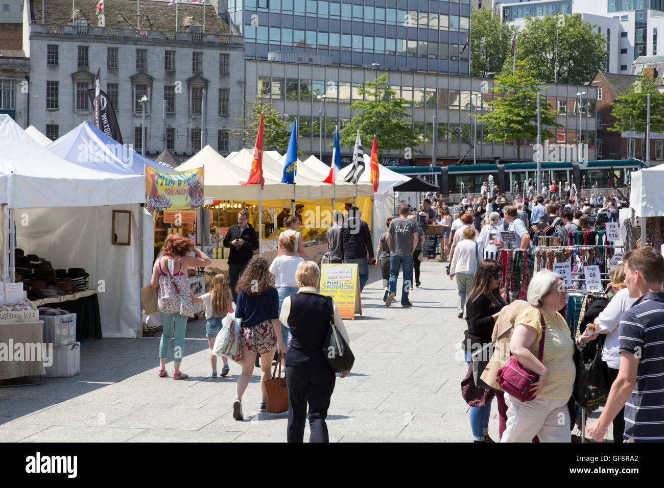 Old Market Square, Nottingham city centre Stock Photo - Alamy