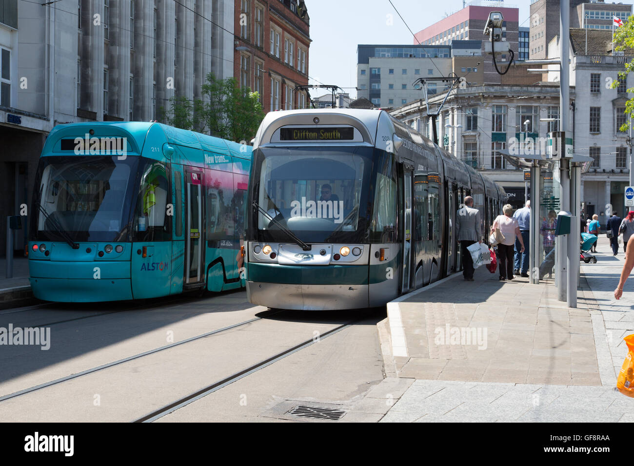 Nottingham trams hi-res stock photography and images - Alamy