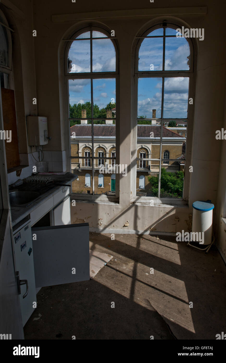 Interior image showing part of the closed St Clements Hospital in ...