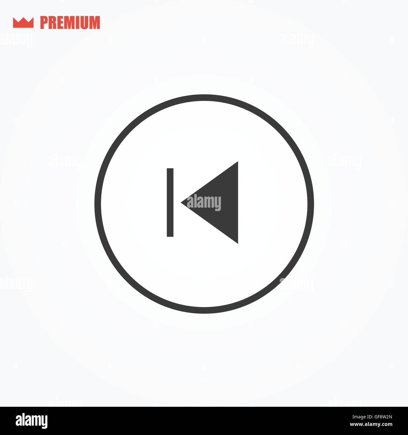 Back button icon, vector hi-res stock photography and images - Alamy