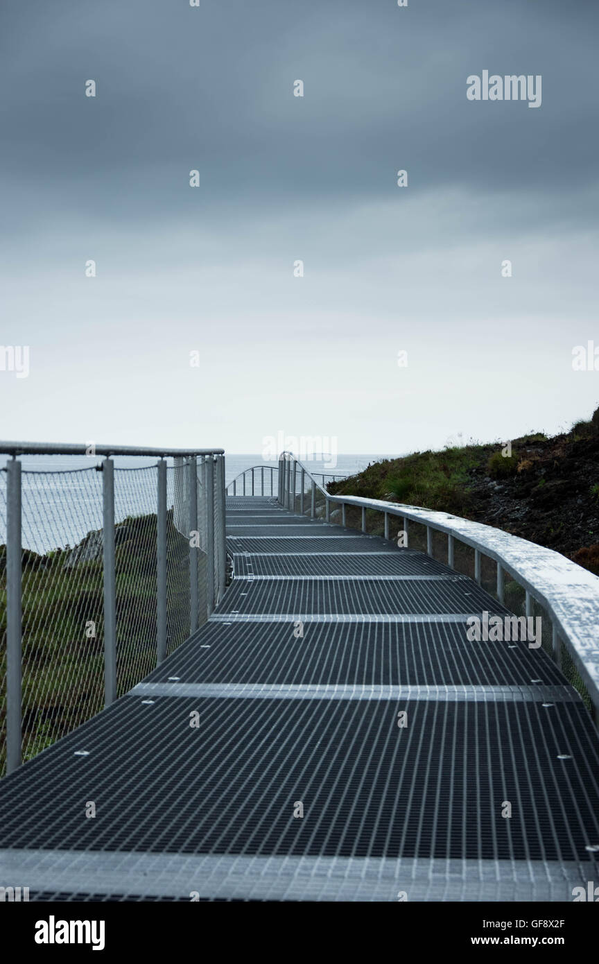 Atlantic Road walking path Stock Photo - Alamy