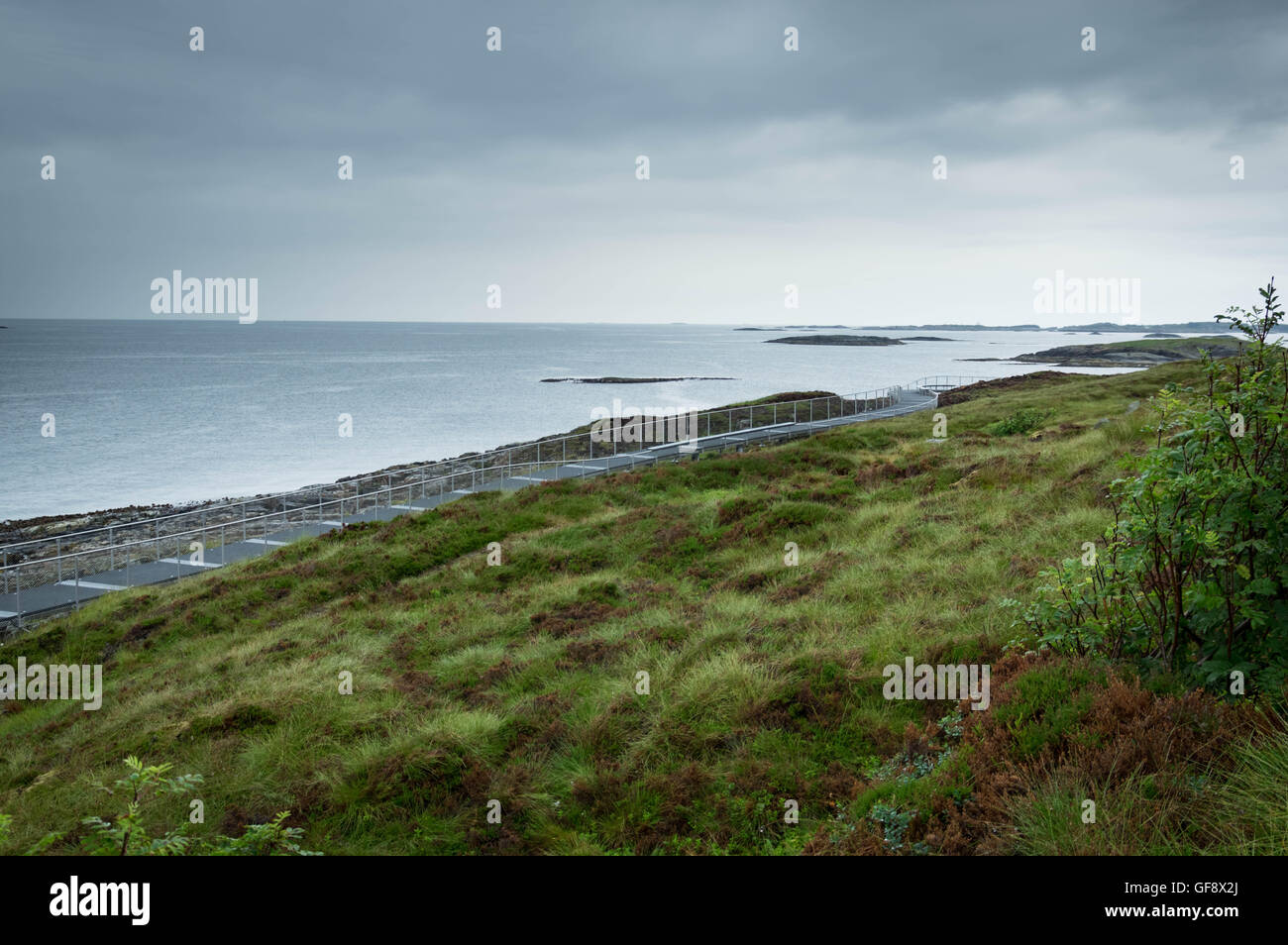 Atlantic Road walking path Stock Photo - Alamy