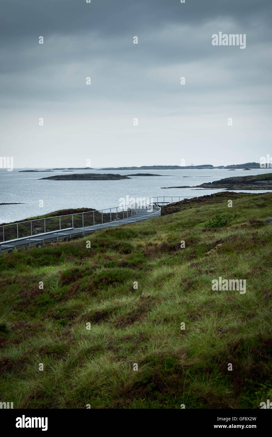 Atlantic Road walking path Stock Photo - Alamy