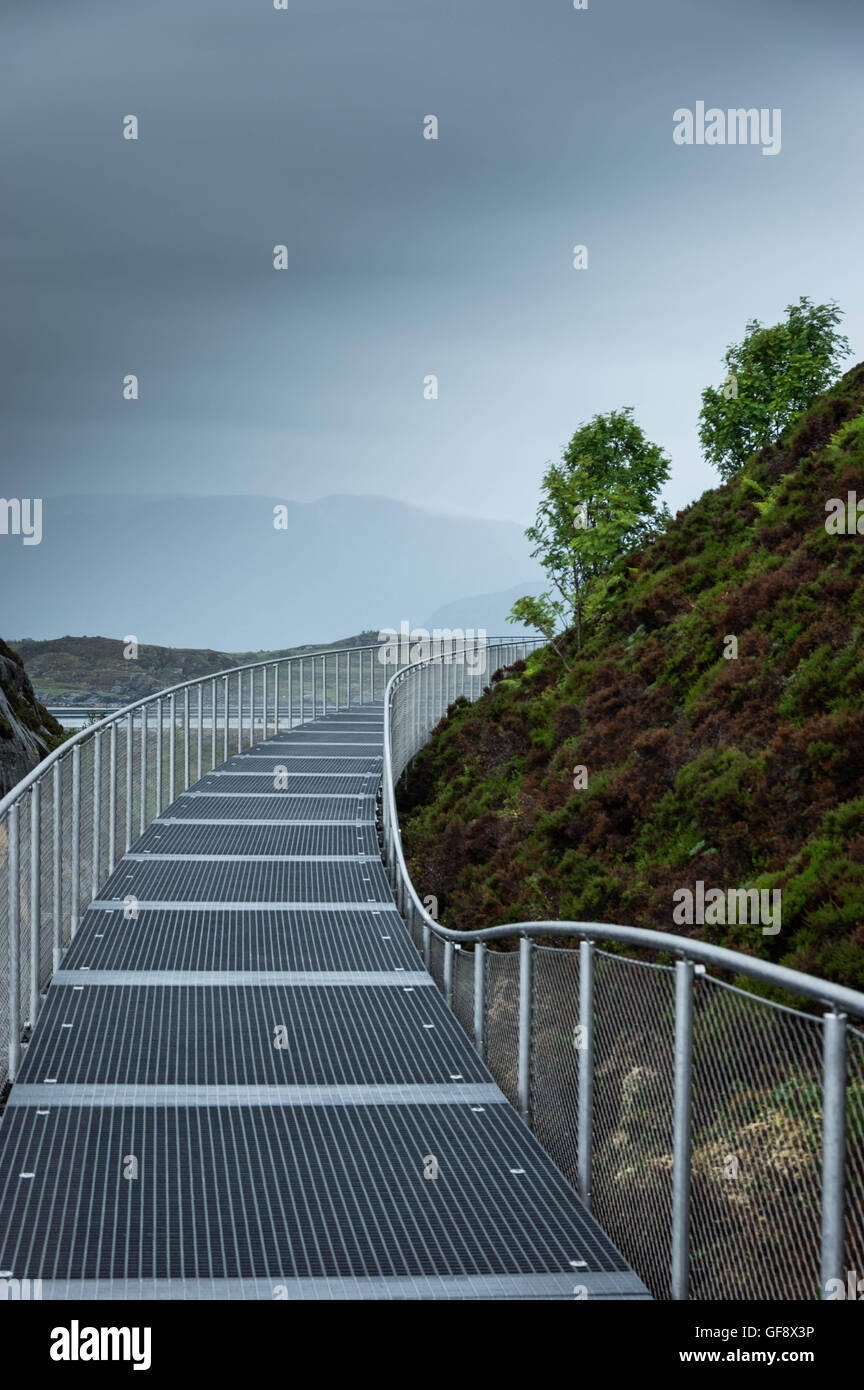 Atlantic Road walking path Stock Photo - Alamy