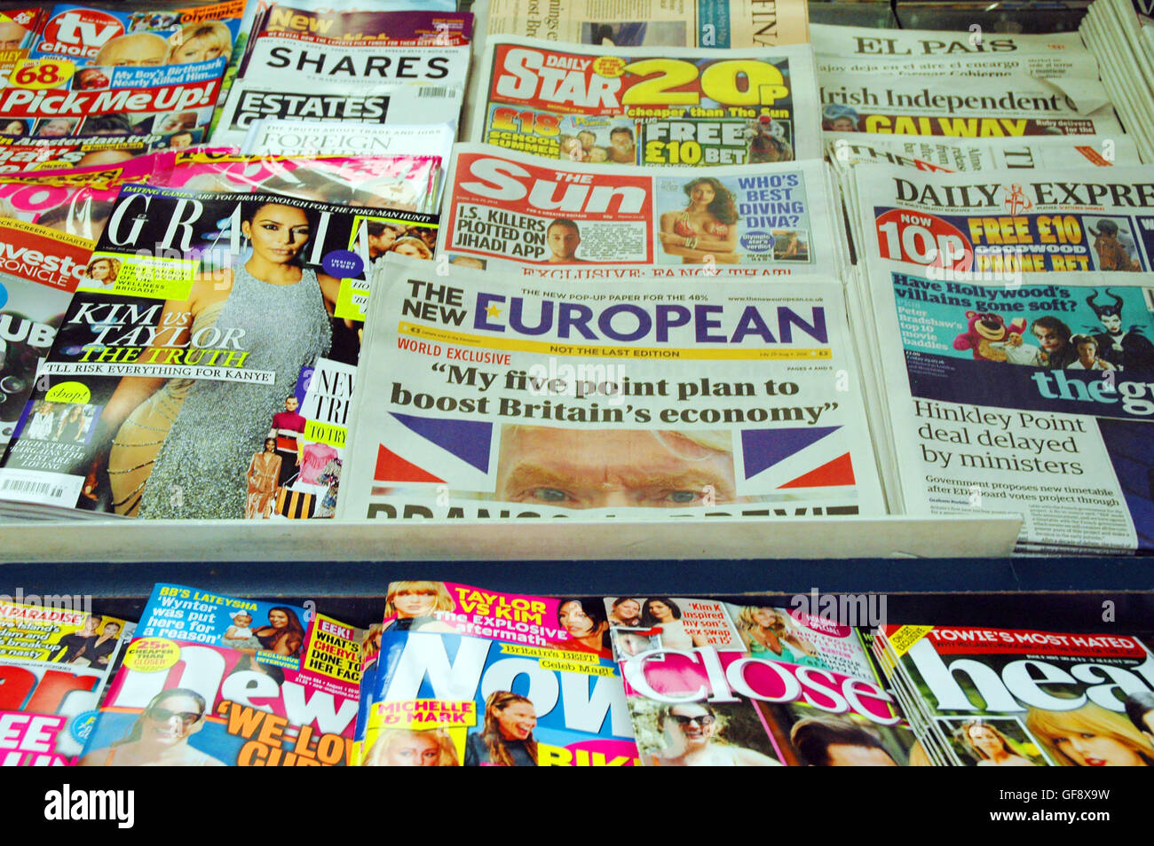 London, UK, 29 July 2016, Pro-EU newspaper the New European is to ...