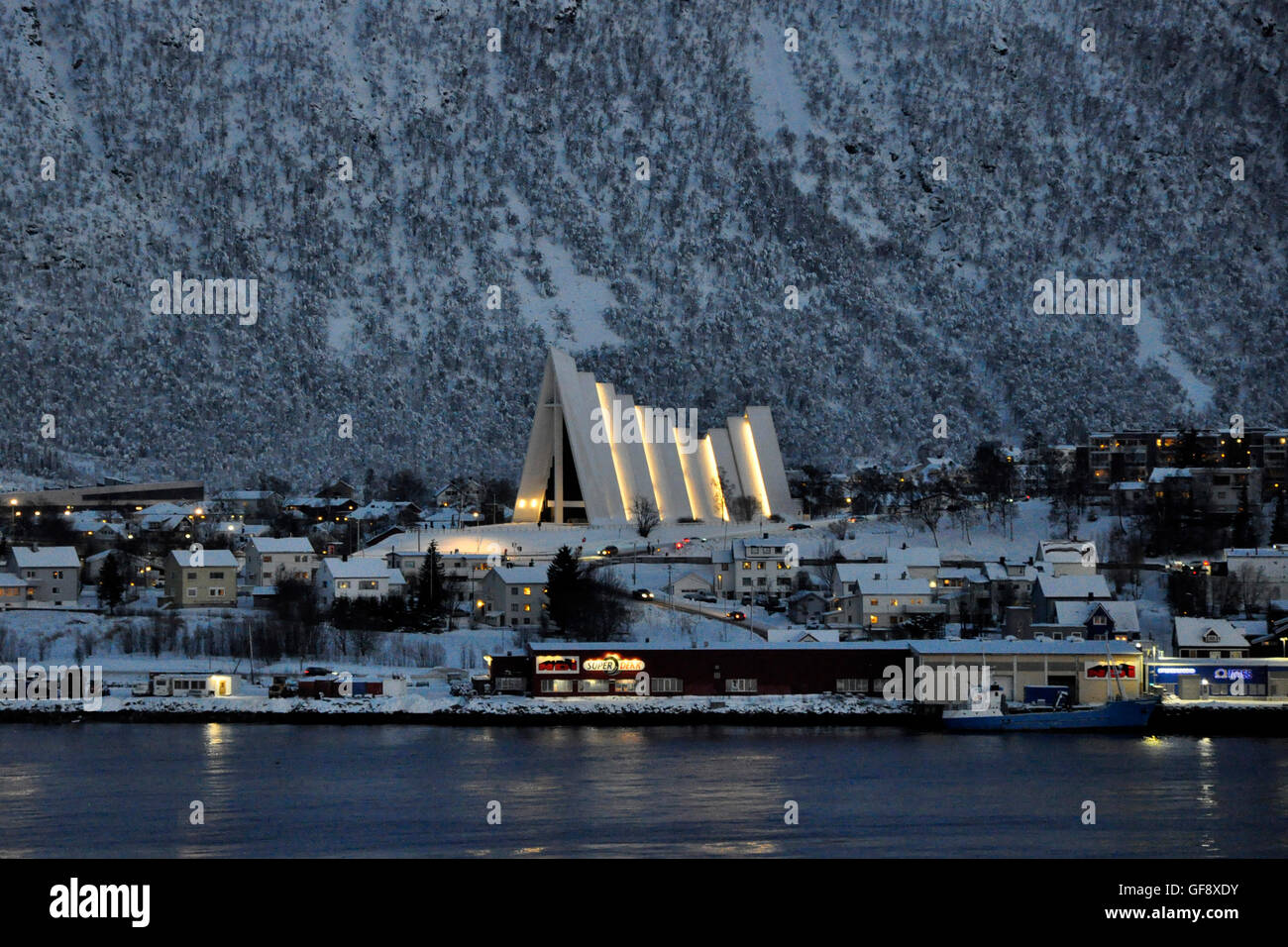 Tromso nightime hi-res stock photography and images - Alamy