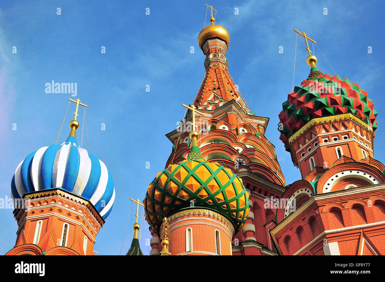 Colorful domes of moscow churches Stock Photo - Alamy