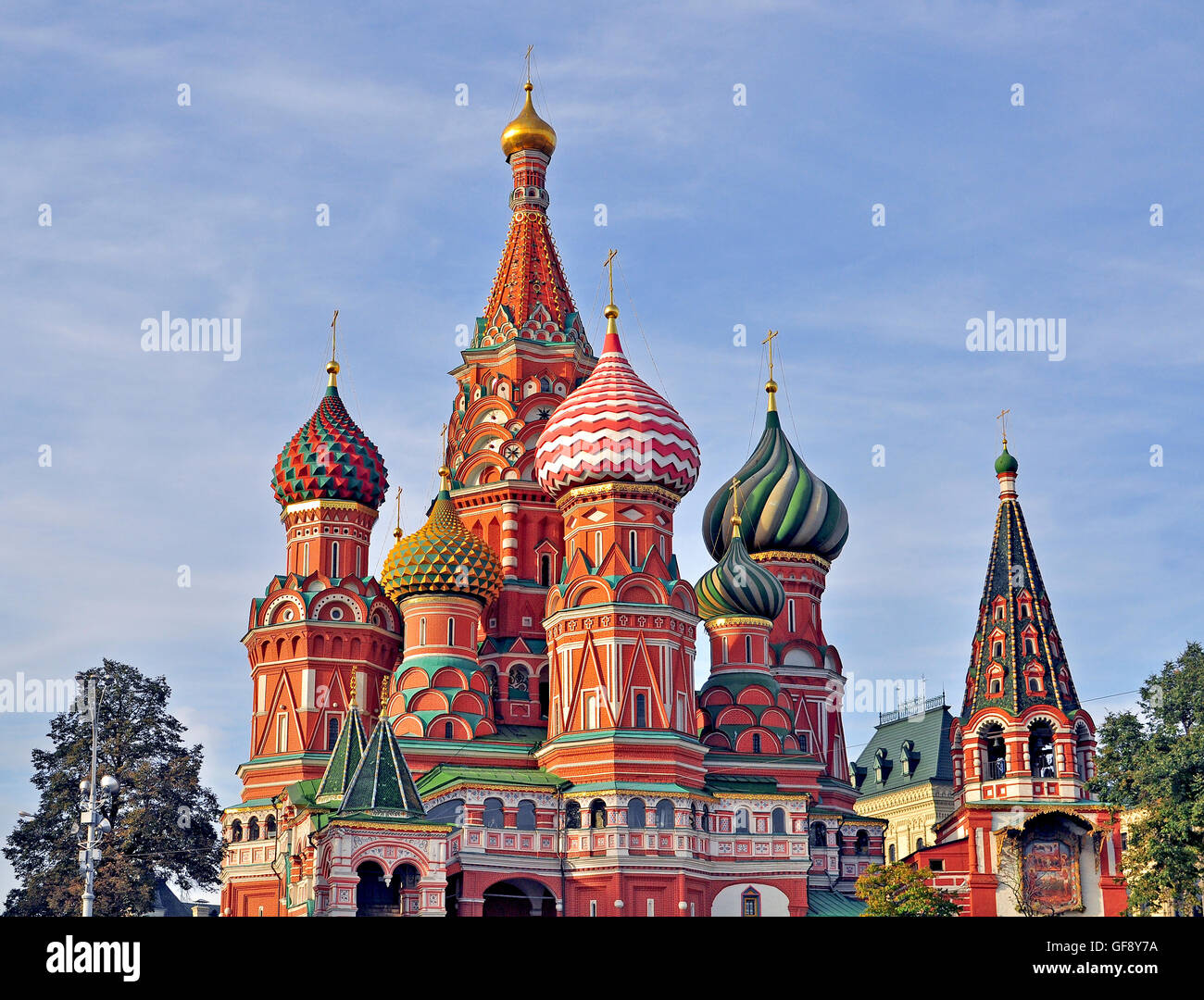 Colorful domes of moscow churches in the Red Square Stock Photo - Alamy