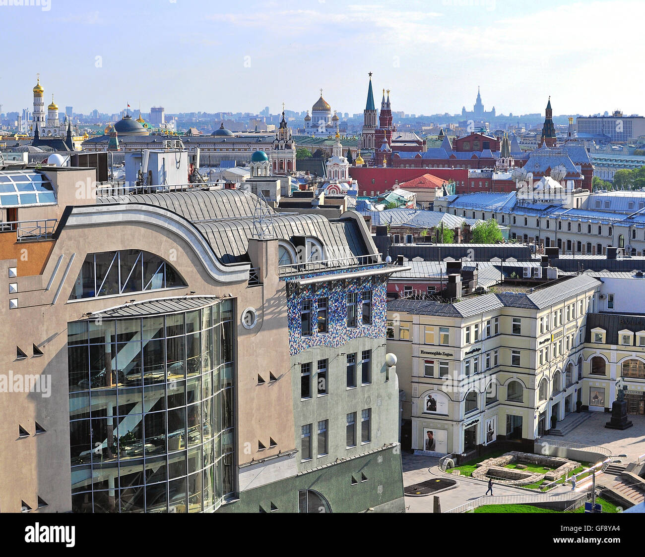 Kremlin aerial view moscow hi-res stock photography and images - Alamy