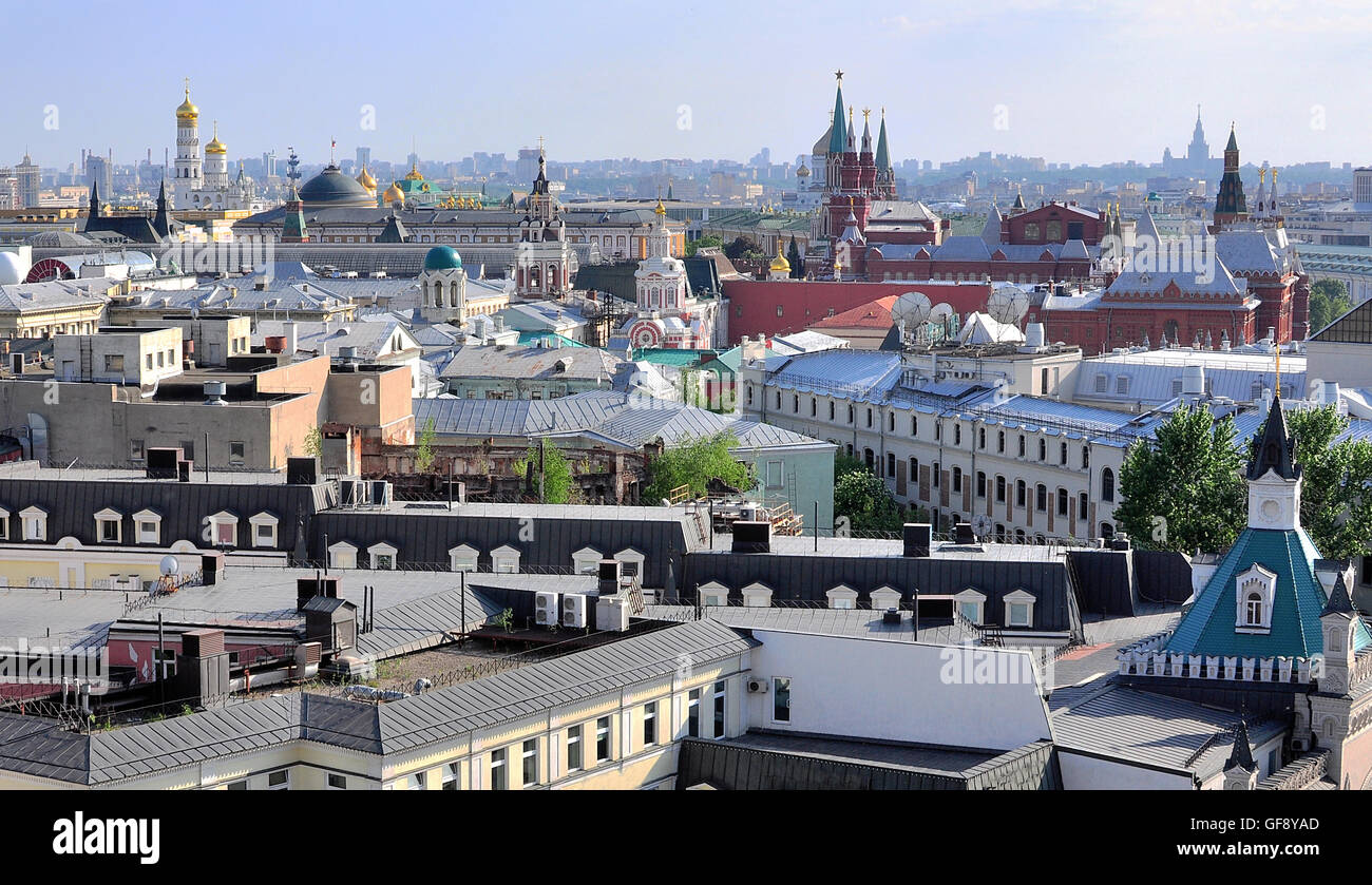 Aerial view kremlin moscow russia hi-res stock photography and images ...