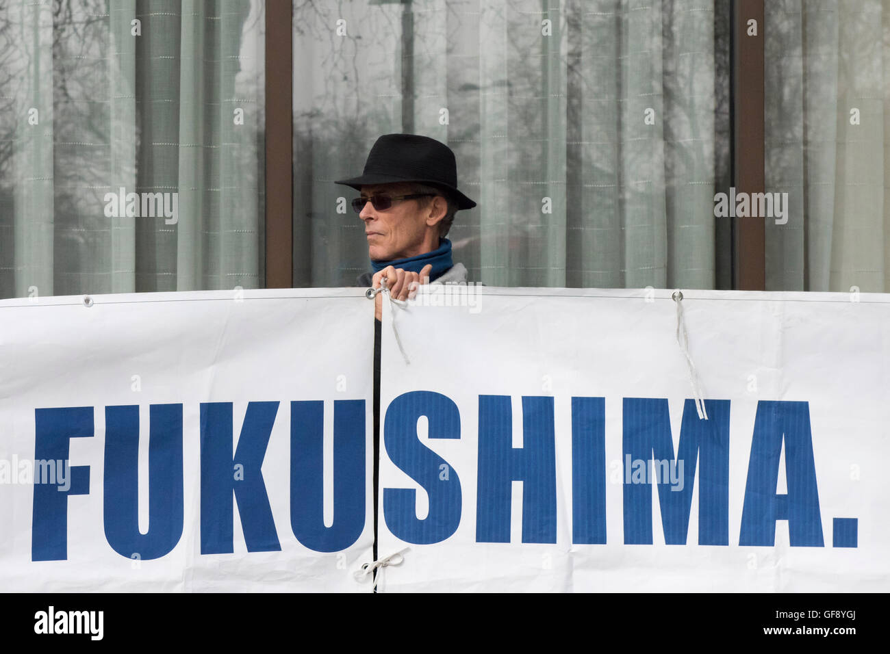 Fukushima Anniversary March, London. Protest organized against the ...