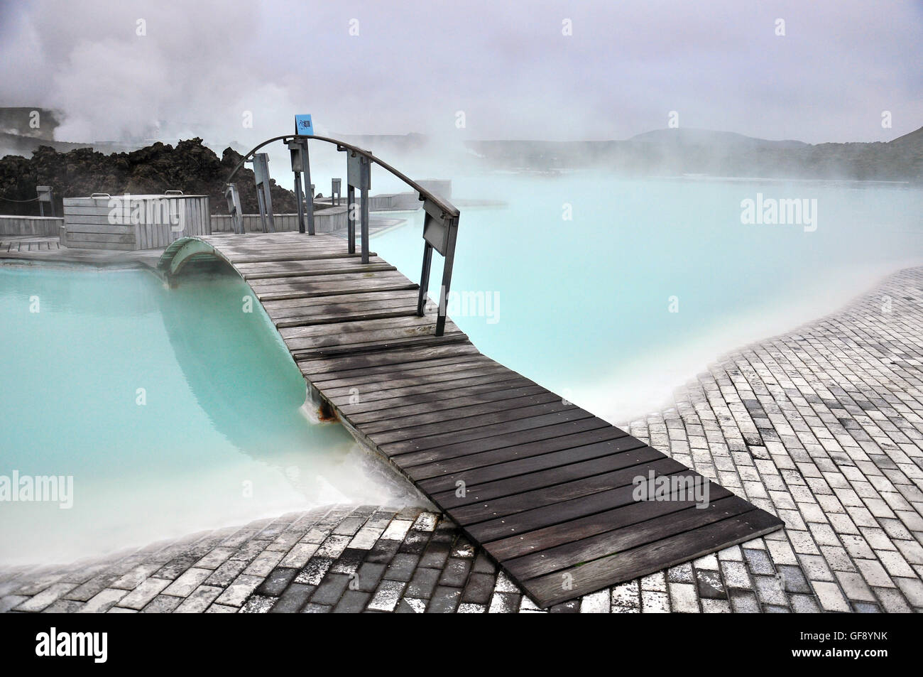 REYKJAVIK, ICELAND - JUNE 7: Famous Blue Lagoon geothermal spa in ...