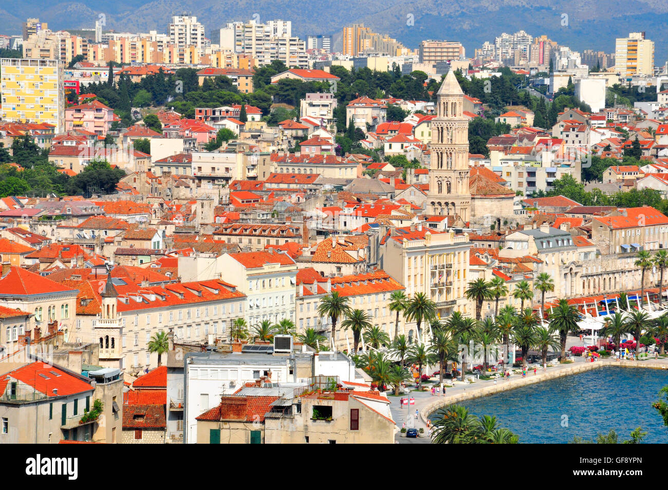 Split cityscape, mediterranean city in Croatia Stock Photo - Alamy