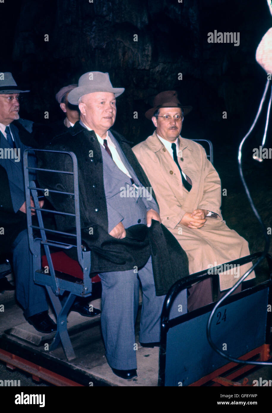 Nikolai Bulganin and Nikita Khrushchev, in Belgrade Stock Photo - Alamy