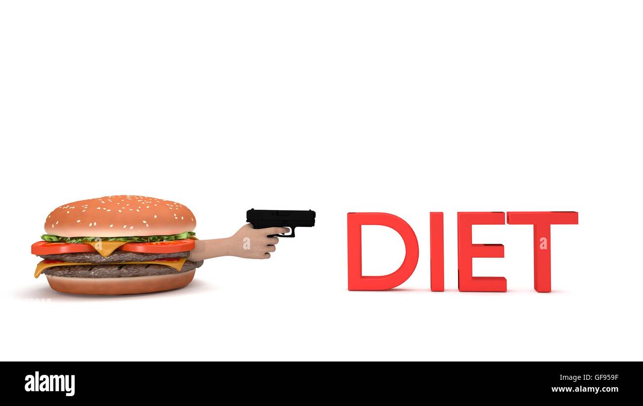 Burger with a gun hi-res stock photography and images - Alamy
