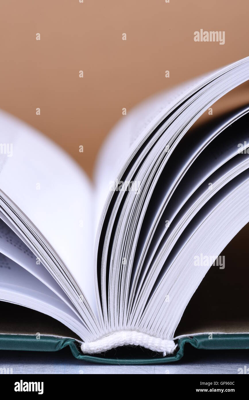 Open book closeup concept Stock Photo - Alamy