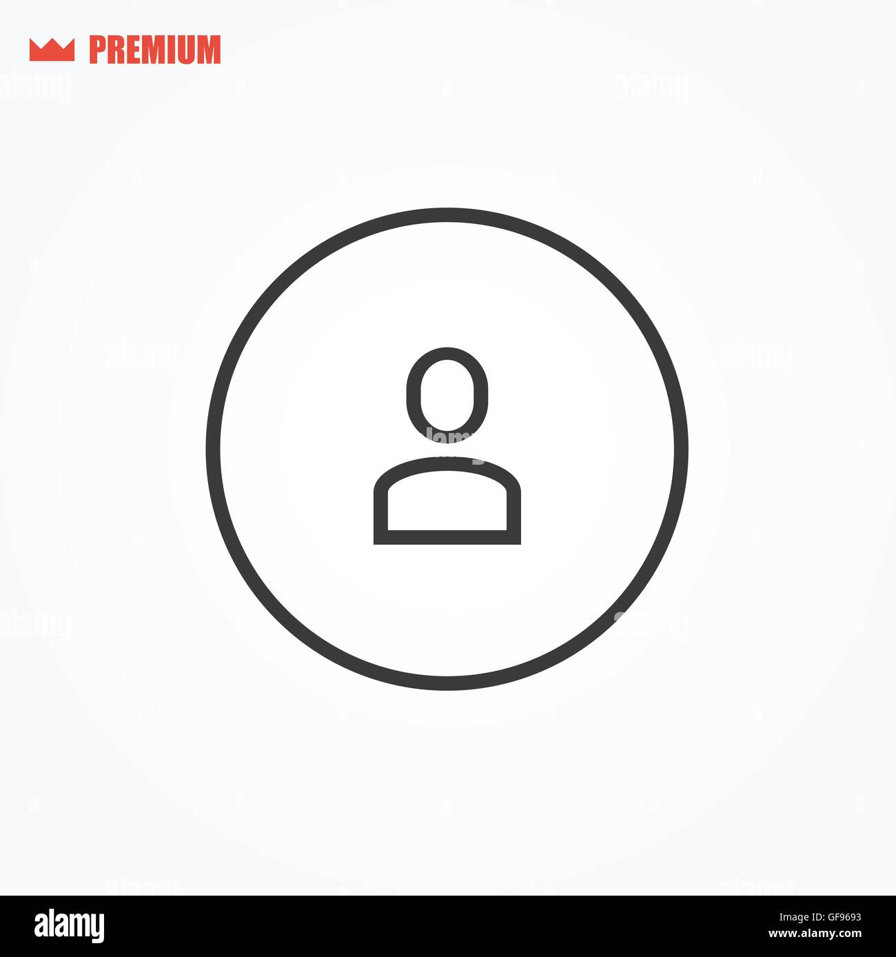 Rounded profile button vector icon Stock Vector Image & Art - Alamy