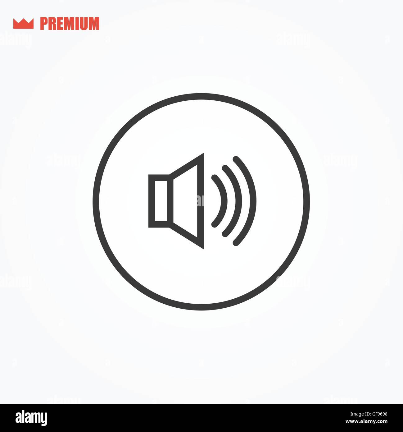 Rounded volume vector icon Stock Vector Image & Art - Alamy