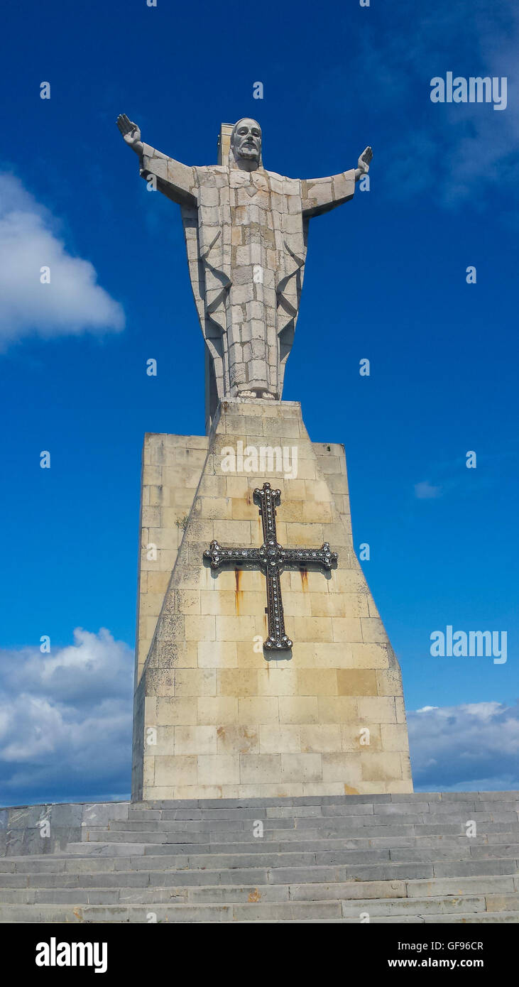 Religious statue carved in stone Stock Photo - Alamy