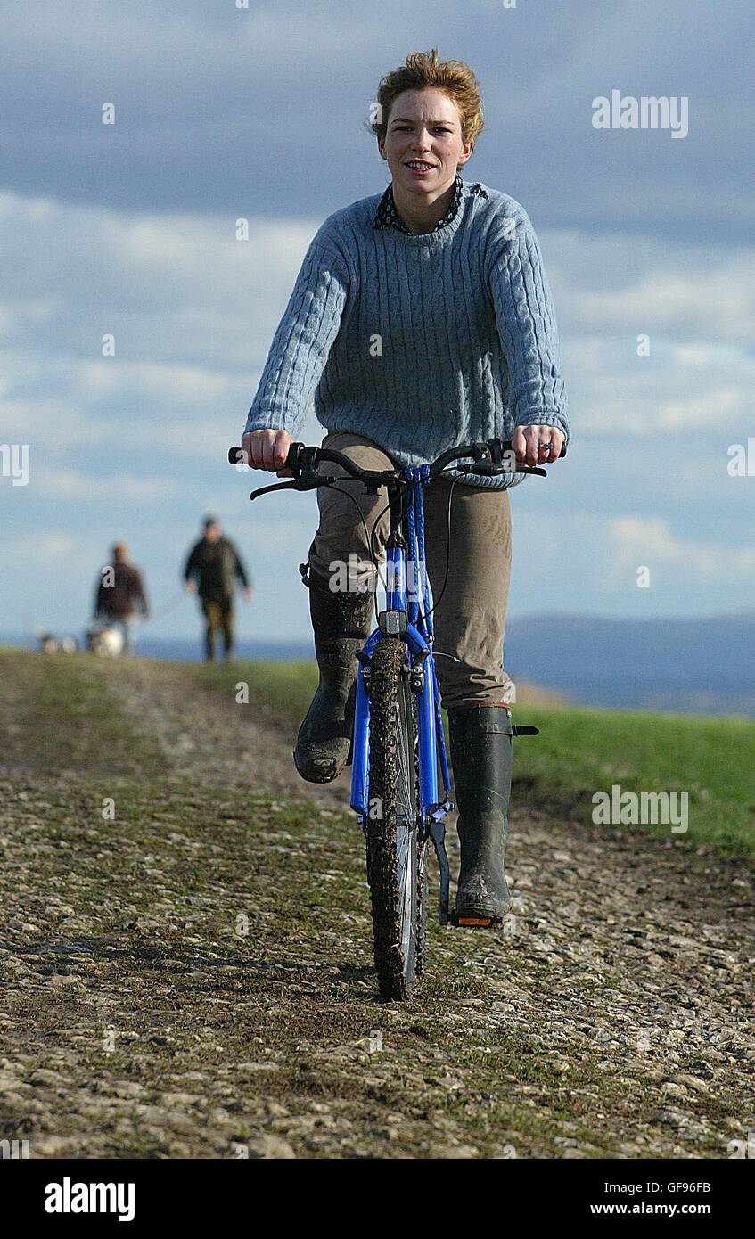 British actress Honeysuckle Weeks following The Chiddingfold ...