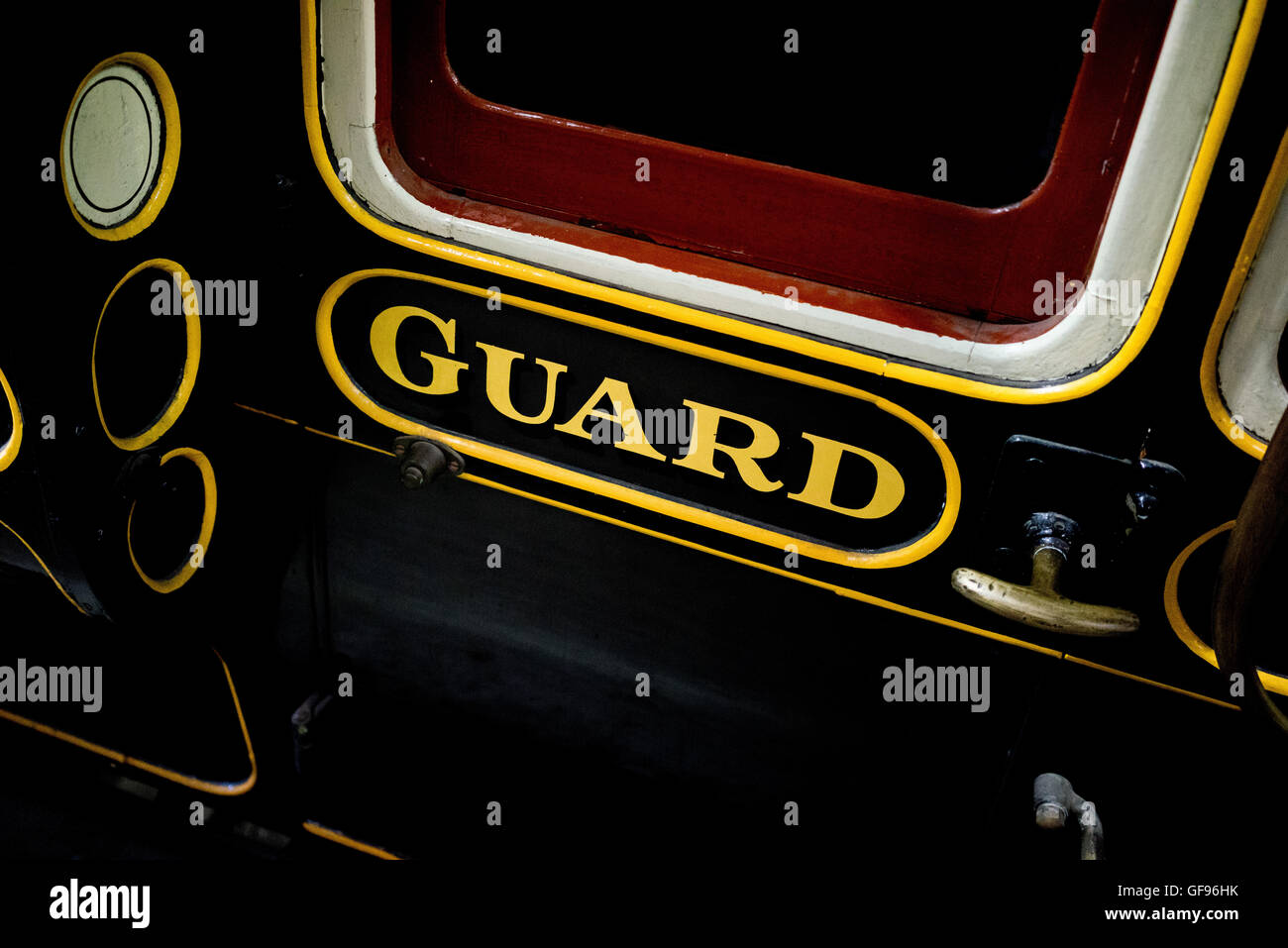 A guard van on an old British railway carriage Stock Photo - Alamy