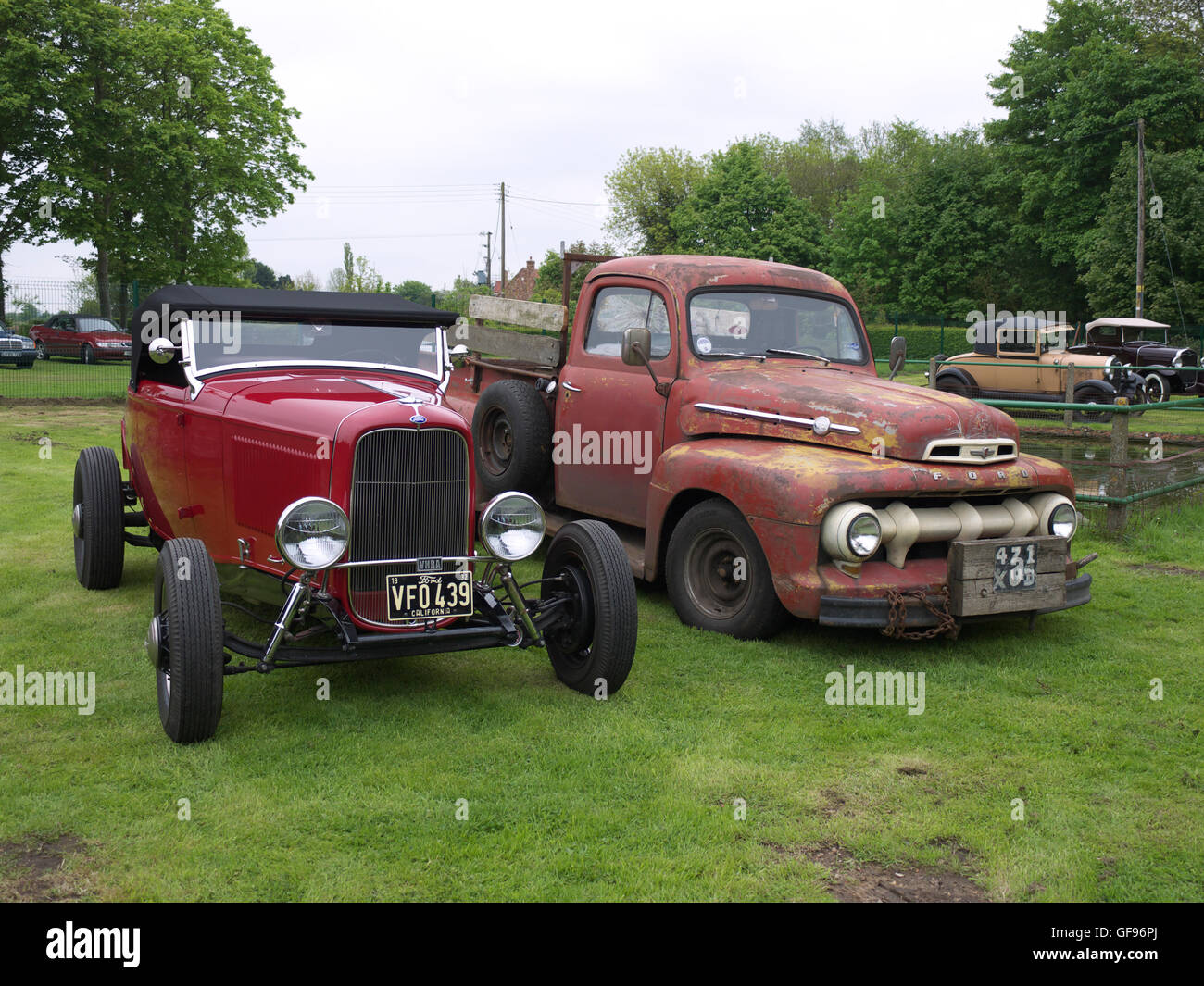 Classic Hot Rods at Thorpe Camp visitor center during their event to ...