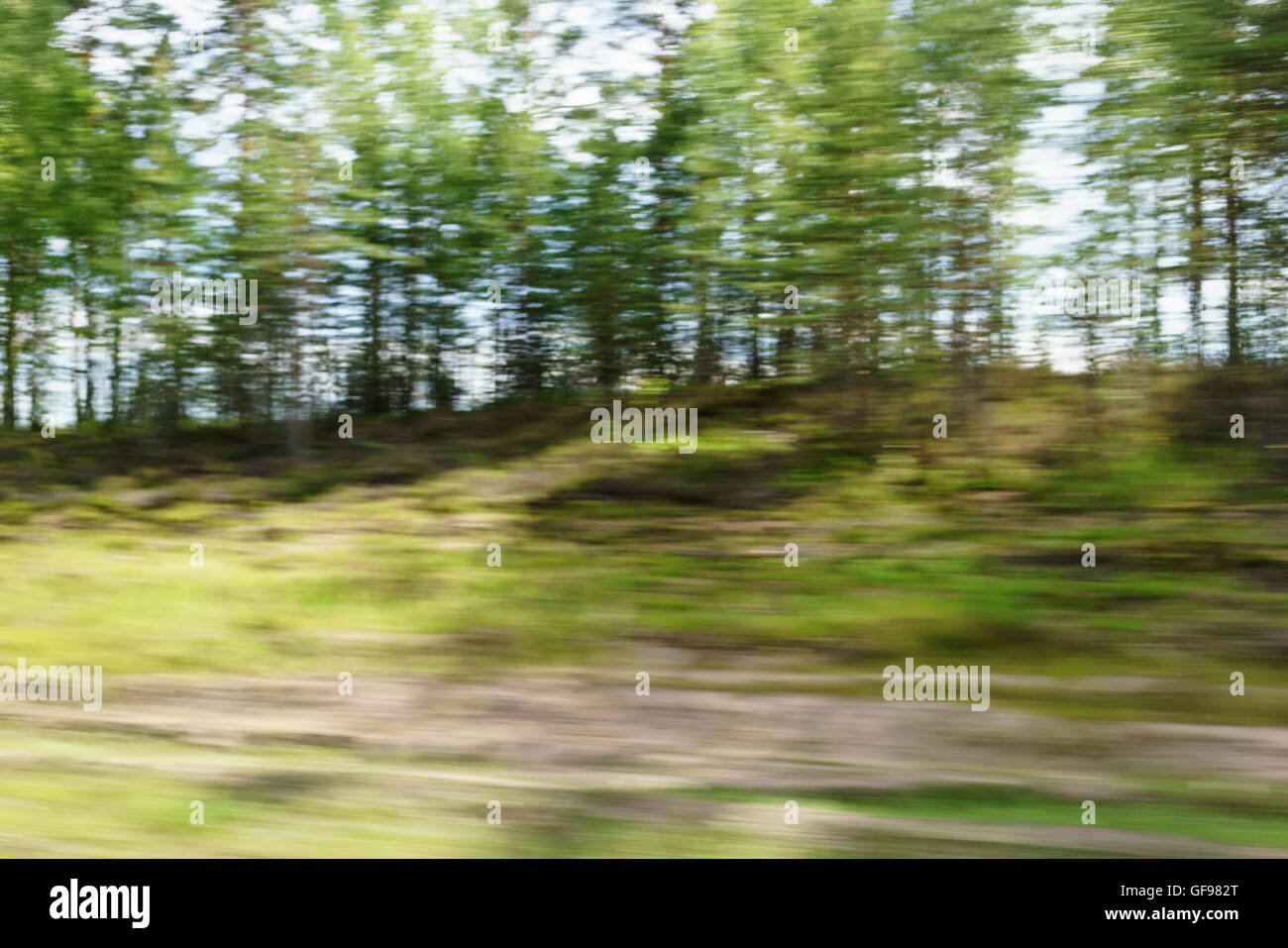 motion blur background of green countryside Stock Photo - Alamy