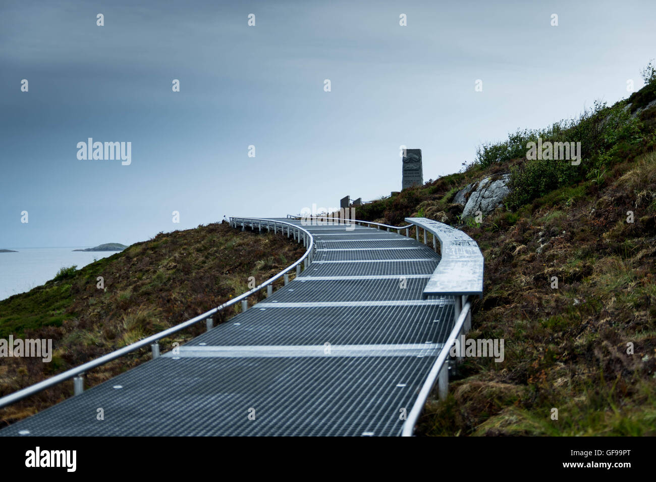 Atlantic Road walking path Stock Photo - Alamy