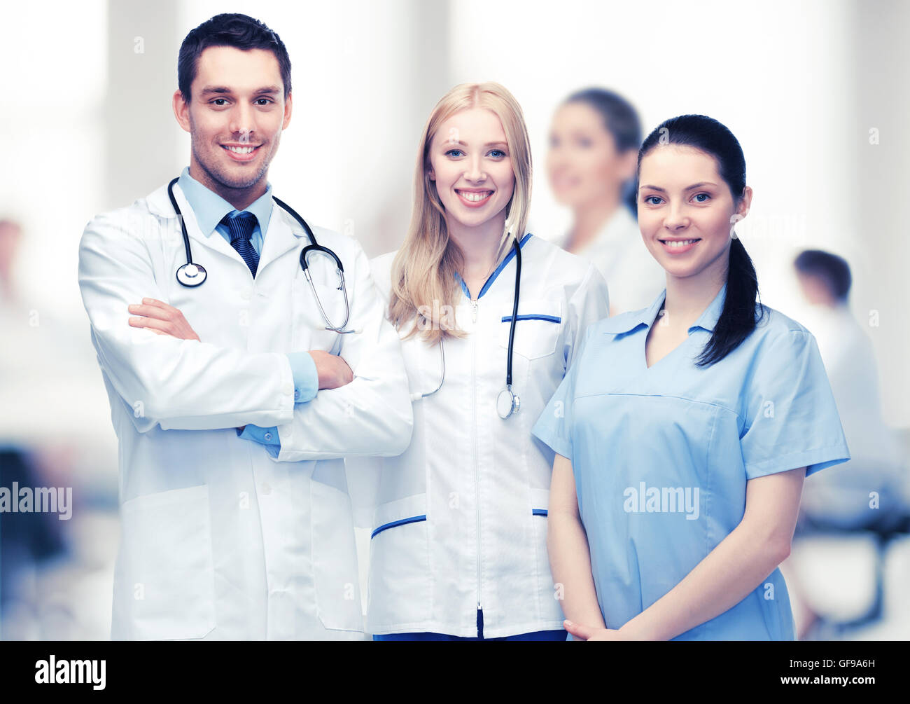 young team or group of doctors Stock Photo - Alamy