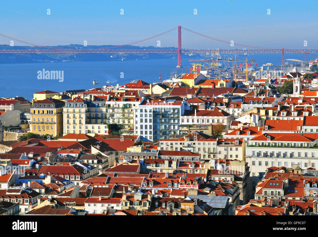 Lisbon city panorama hi-res stock photography and images - Alamy