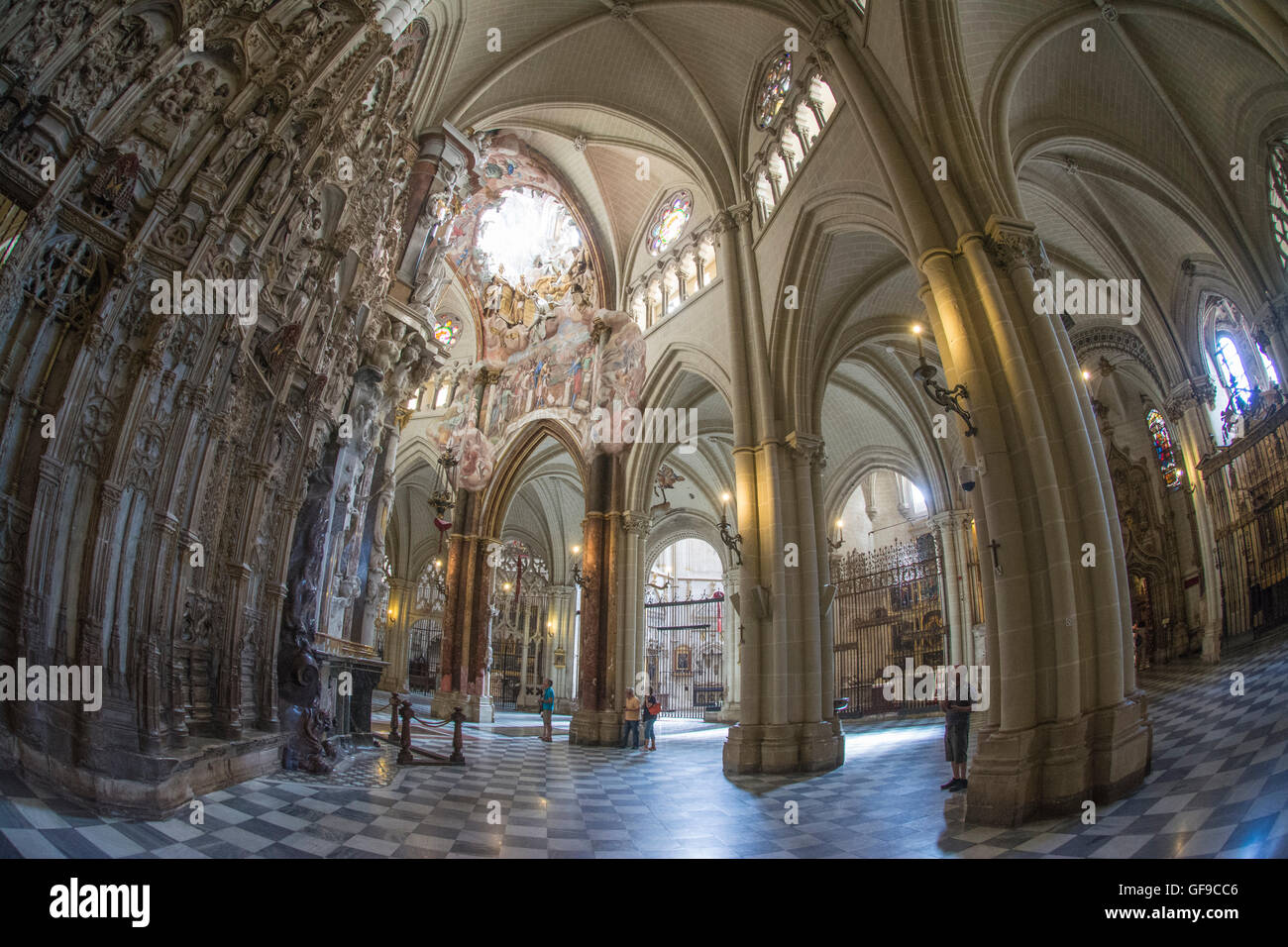 Fisheye of the Interior of The Primate Cathedral of Saint Mary of ...
