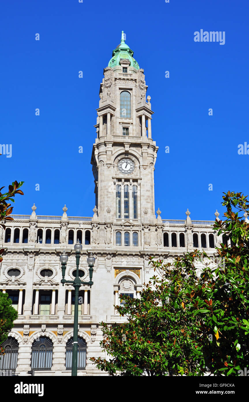 City hall of Portu, Portugal Stock Photo - Alamy